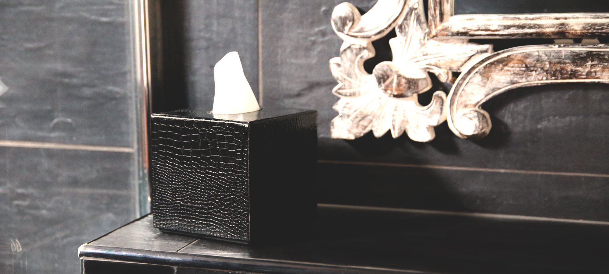 Leather Tissue Box Holders and Mask Pouch