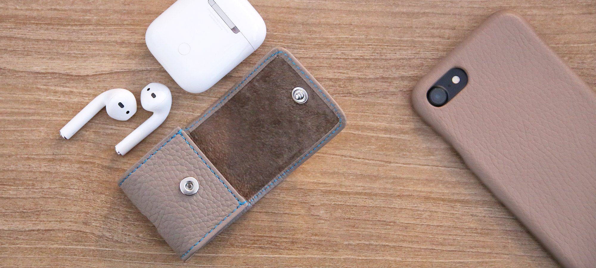 AirPods leather case