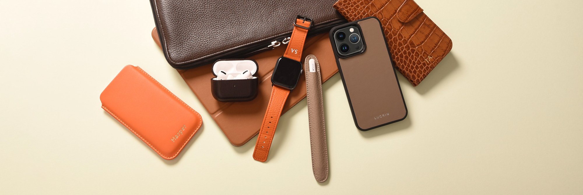 Leather Apple Cases, fully customizable