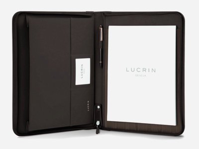 Dokumentenmappe aus Leder