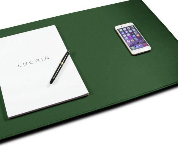 Sortiment an Büro-Lederprodukten