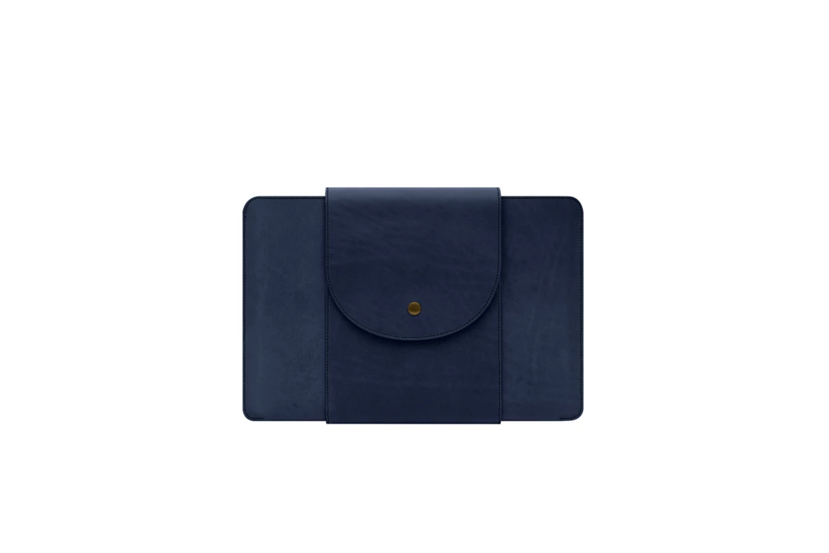 14-inch Laptop Case Horizon Laptop & Document Case - Navy Blue - Cow ...