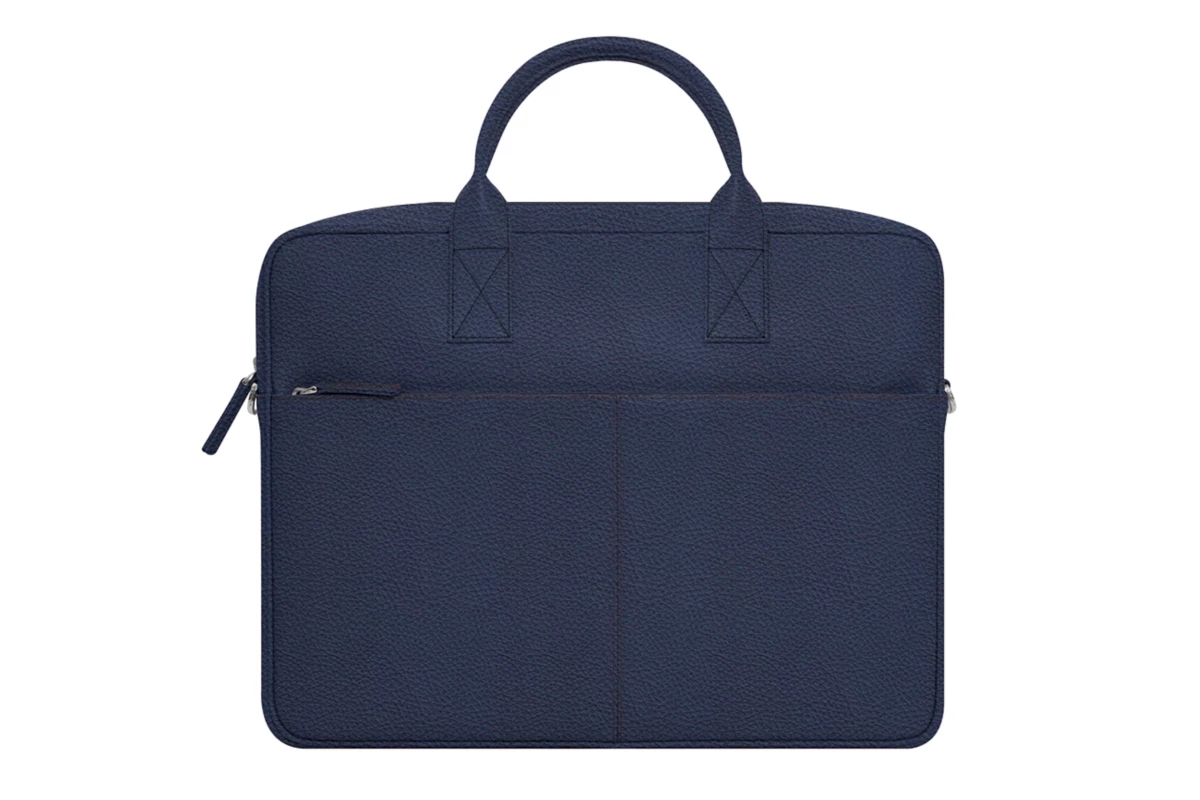 | 16 inch laptop bag - BG in premium and customisable leather - Navy ...