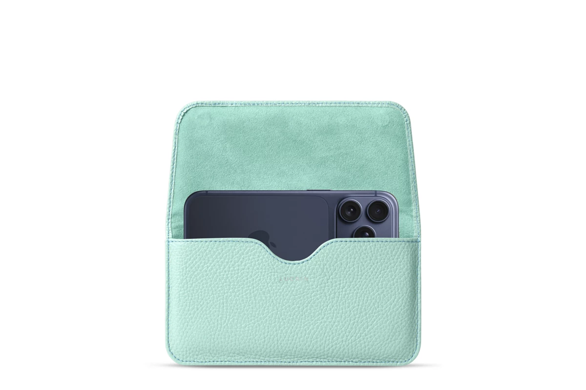 iPhone 17 Pro belt case | Personalized leather pouch for belt - Pastel ...