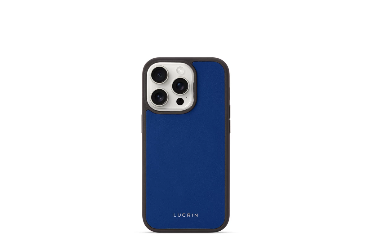 | Premium Cover for iPhone 16 Pro Max - Royal Blue - Smooth Leather