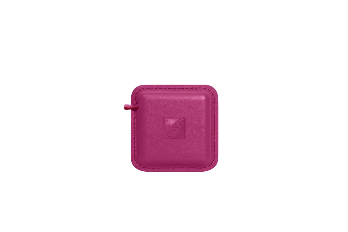 | Square Measuring Tape (150 cm) | LUCRIN - Fuchsia - Smooth Leather
