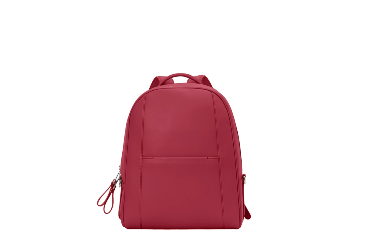 | Leather backpack - Red - Smooth Calf Leather