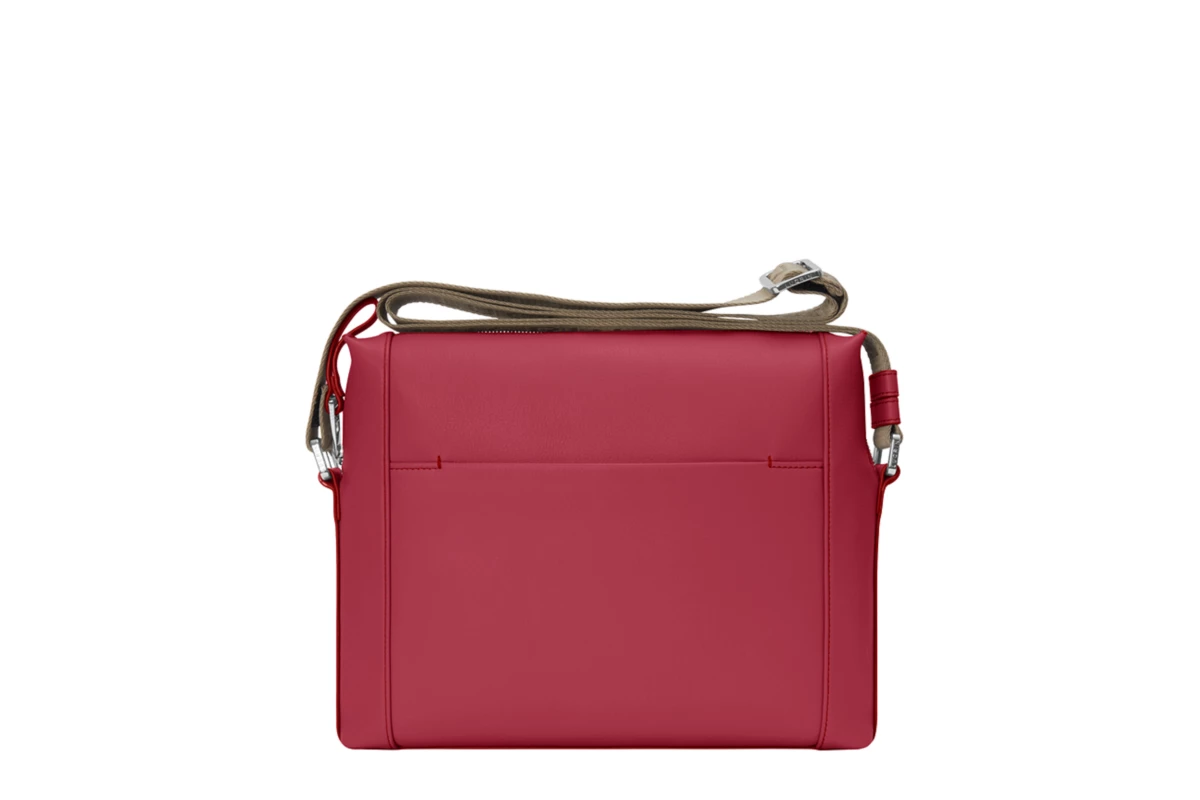 | Leather Satchel Bag - Red - Smooth Calf Leather
