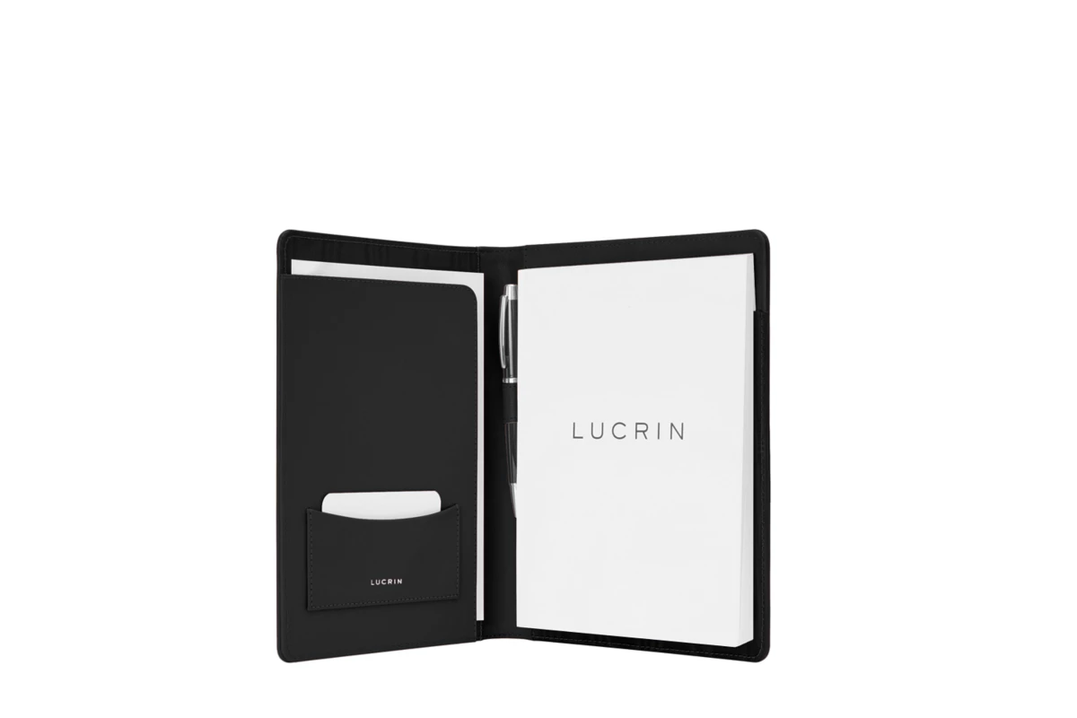 | A5 Document Wallet | Leather Document Folder - Black - Plant-Based ...