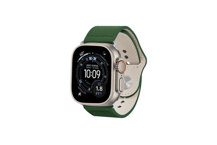 | Apple Watch Sport Band Ultra 3 | Pin-and-Tuck Closure - Dark Green ...