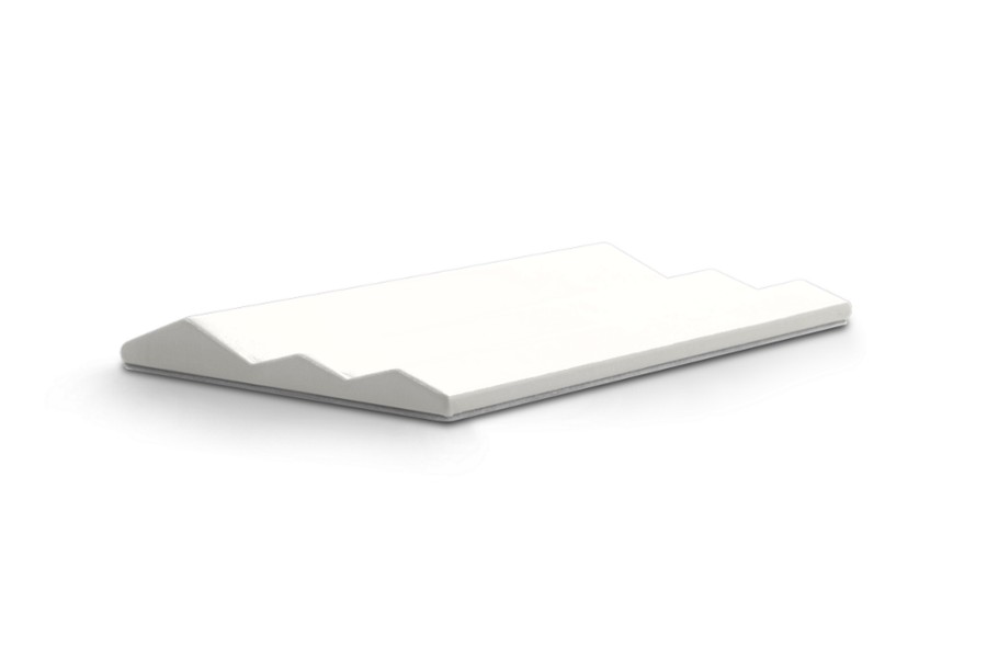 Slotted Pen Tray for 2 Pens - White - Smooth Leather