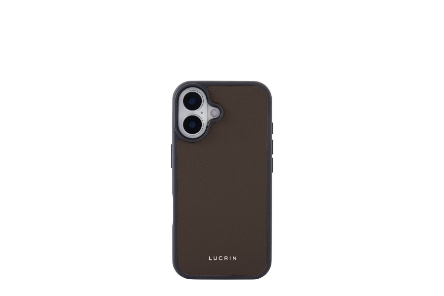iPhone 17 back cover – Custom leather case | LUCRIN Geneva - Chocolate ...