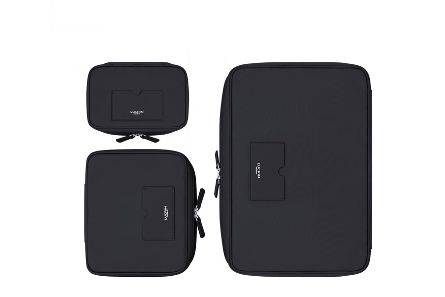 | Travel Cubes Set in Nylon | LUCRIN Travel Set - Black-Black - Premium ...
