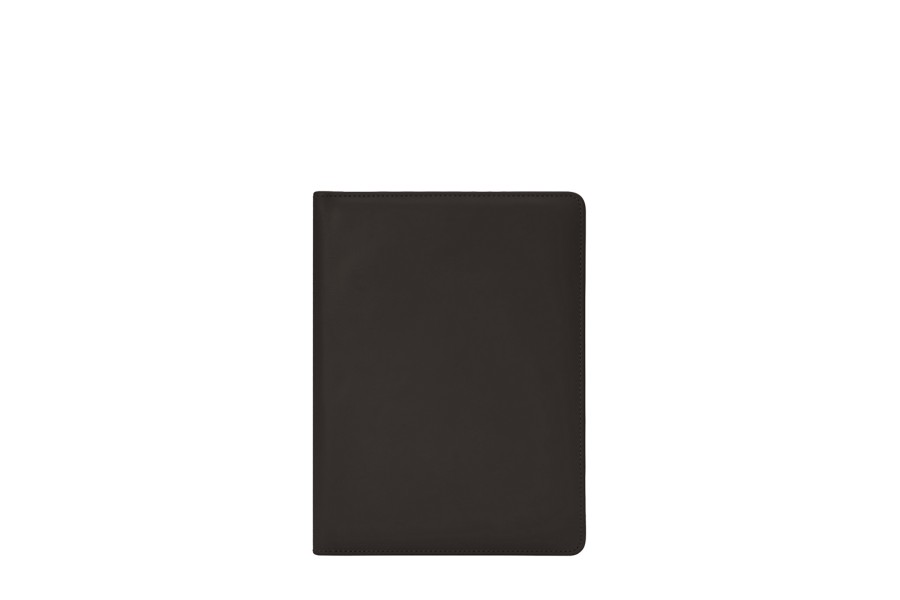 A5 document wallet - Dark Brown - Smooth Leather