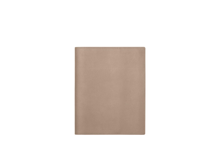 Copertina per quaderno in formato A5 in pelle - Taupe chiaro ...