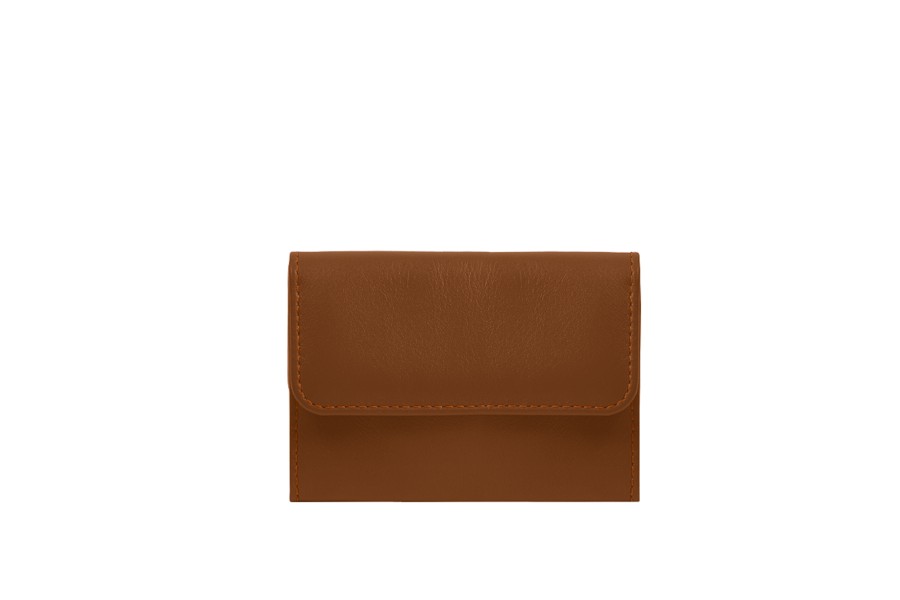 Flap card holder in leather – Personalized by LUCRIN Geneva